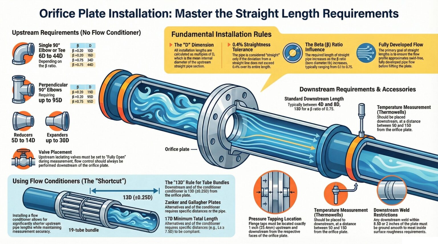 Orifice Flow Meters: Importance of Straight Pipe Length - WOIN